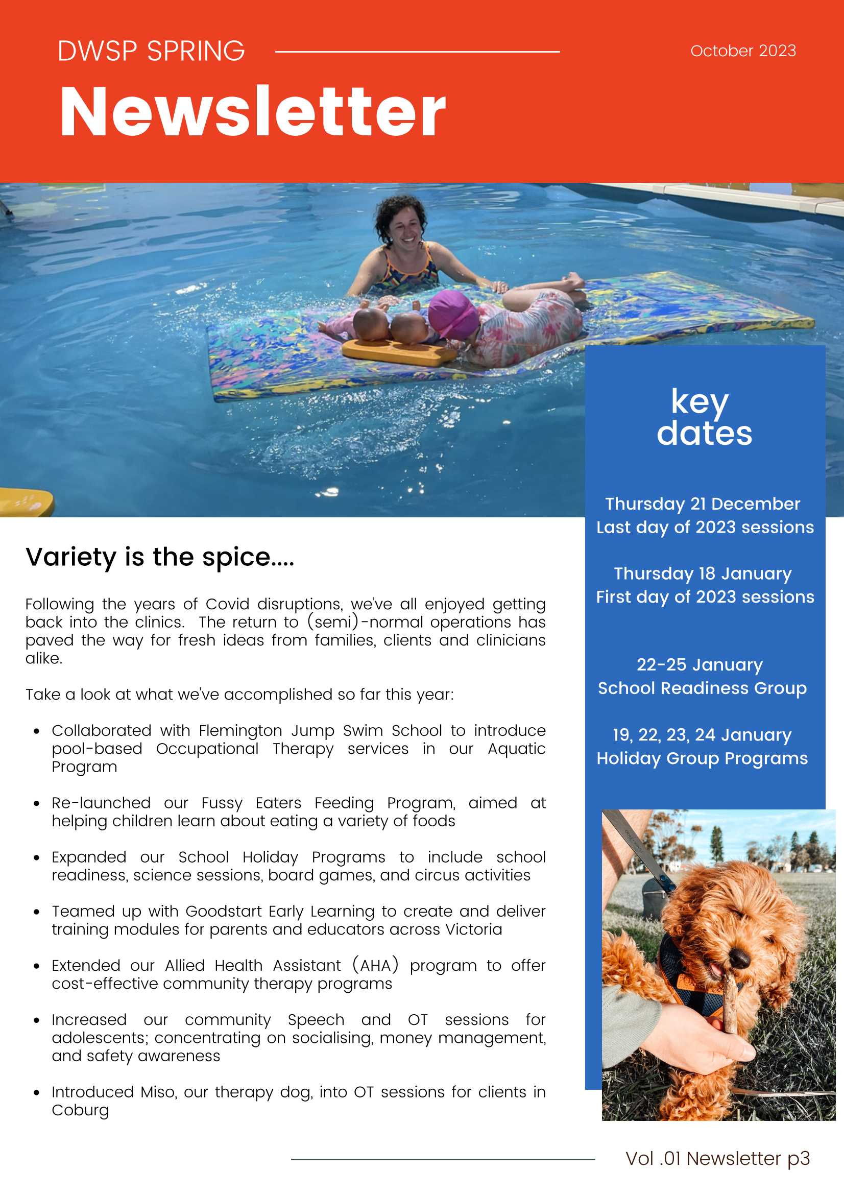 DWSP Newsletter - Spring 2023 - Dee Wardrop